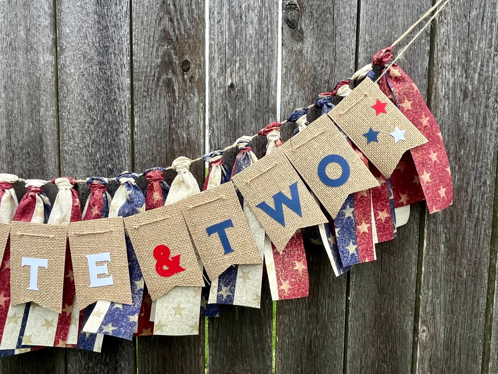 Red White & Two Birthday Party Banner L Decorations - Etsy