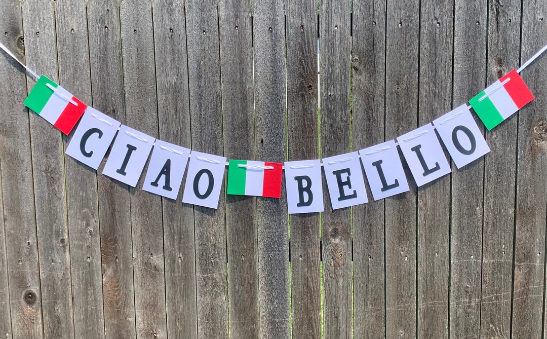 Ciao Bello - Ciao Bella Italian Banner - Baby Shower Decorations ...