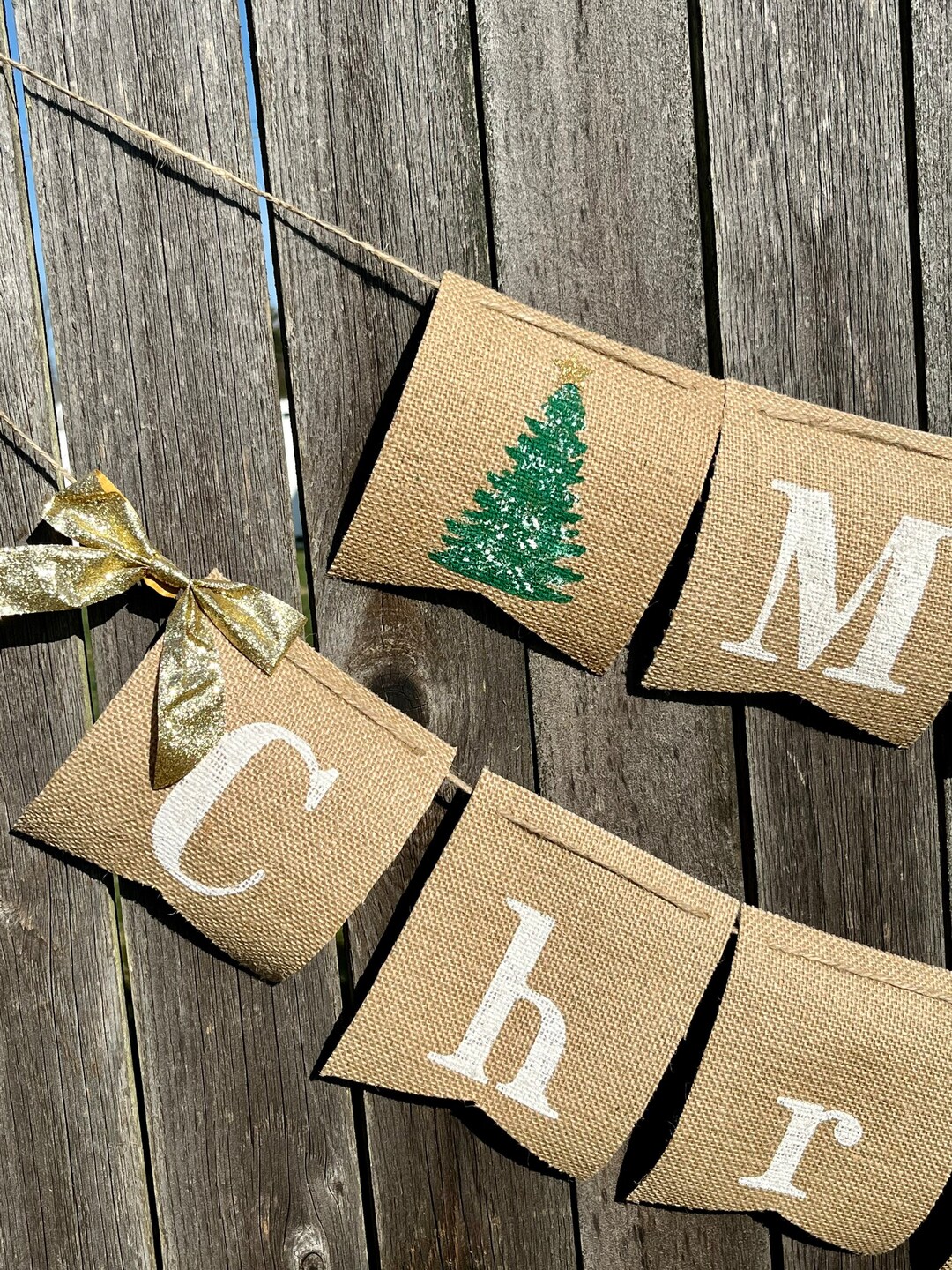 Merry Christmas Banner for Mantle Farmhouse Decor Black and - Etsy