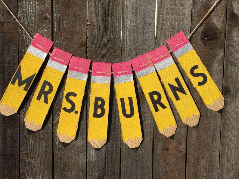 Personalized Name Banner-teacher Gift-classroom Decoration-teacher ...