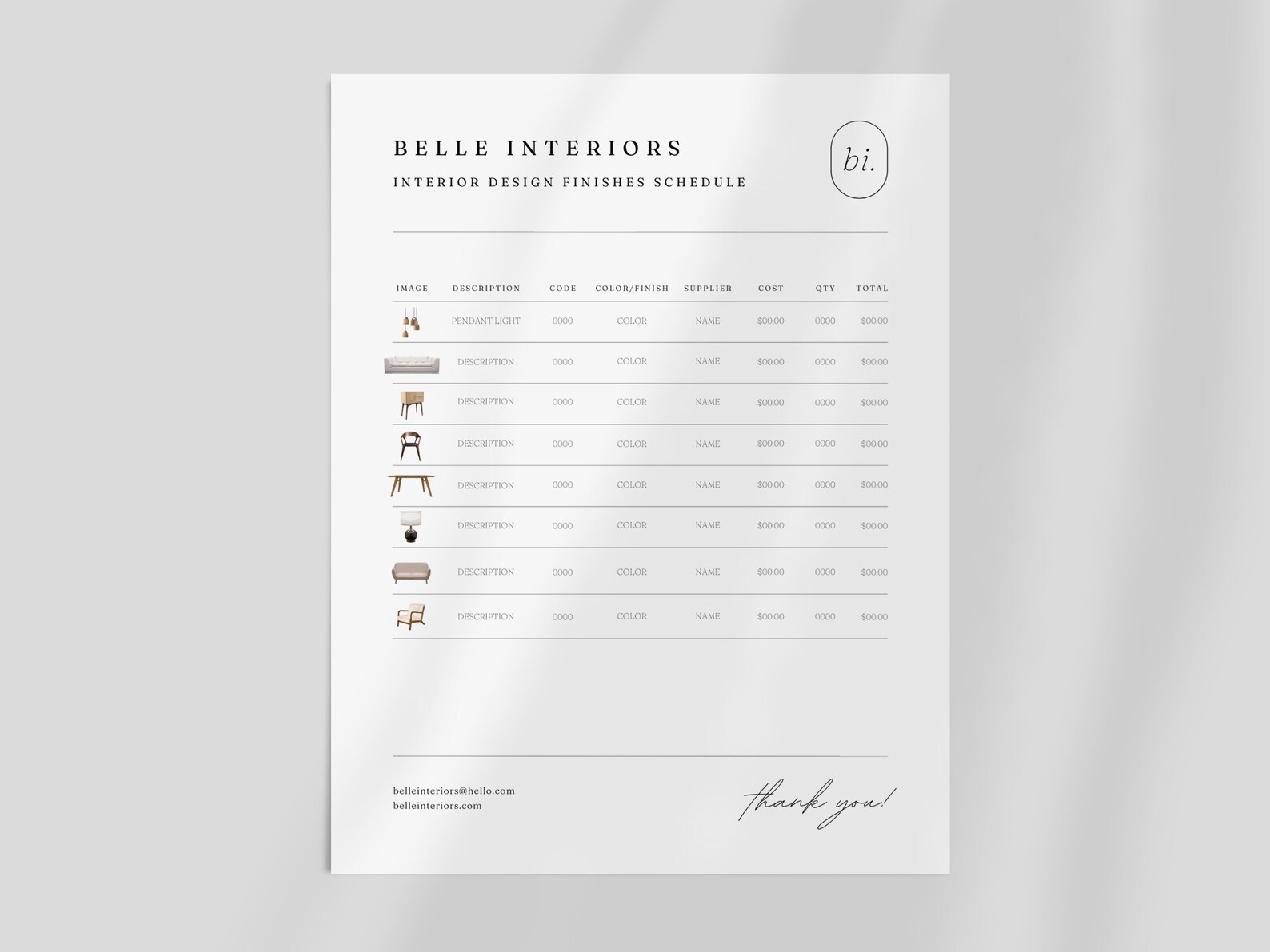 Interior Design Forms Template Bundle: Client Onbording (questionnaire ...