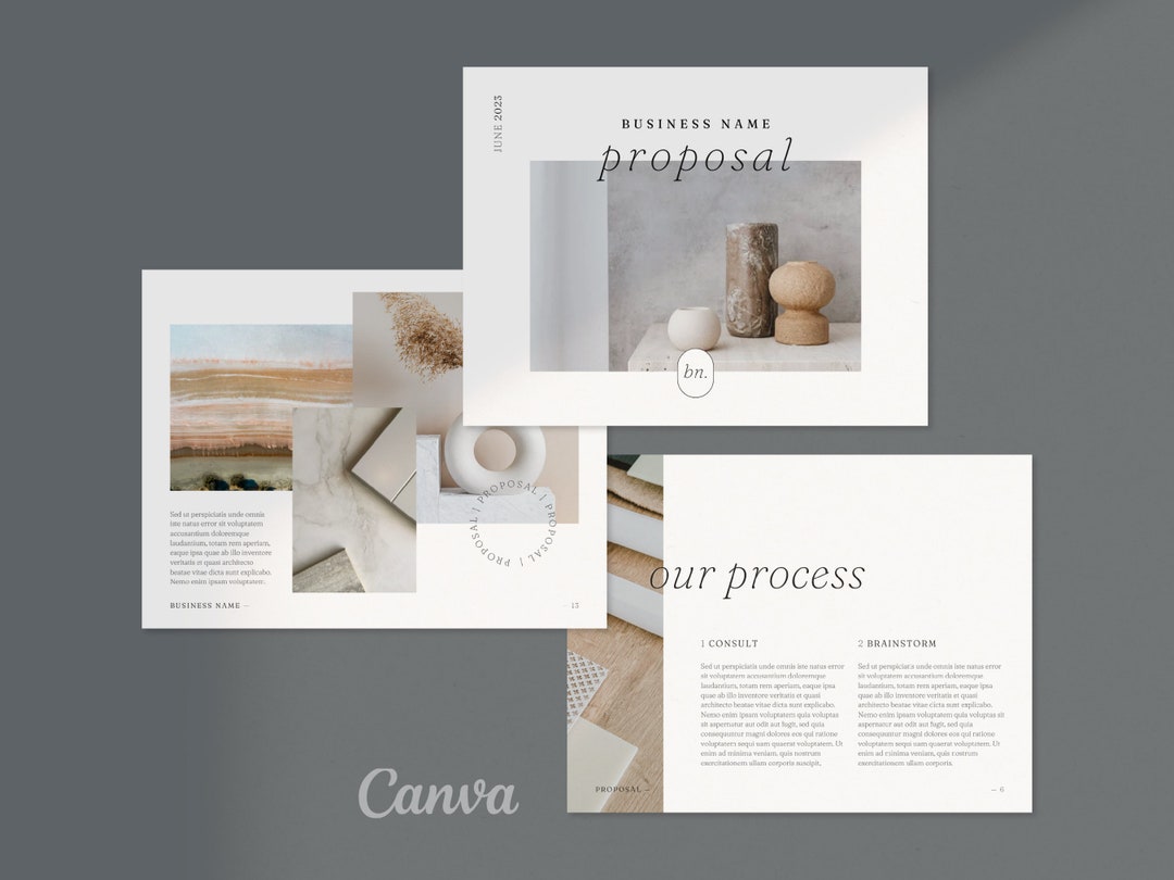 Minimal Client Proposal Template | Business Proposal Canva | Creative ...