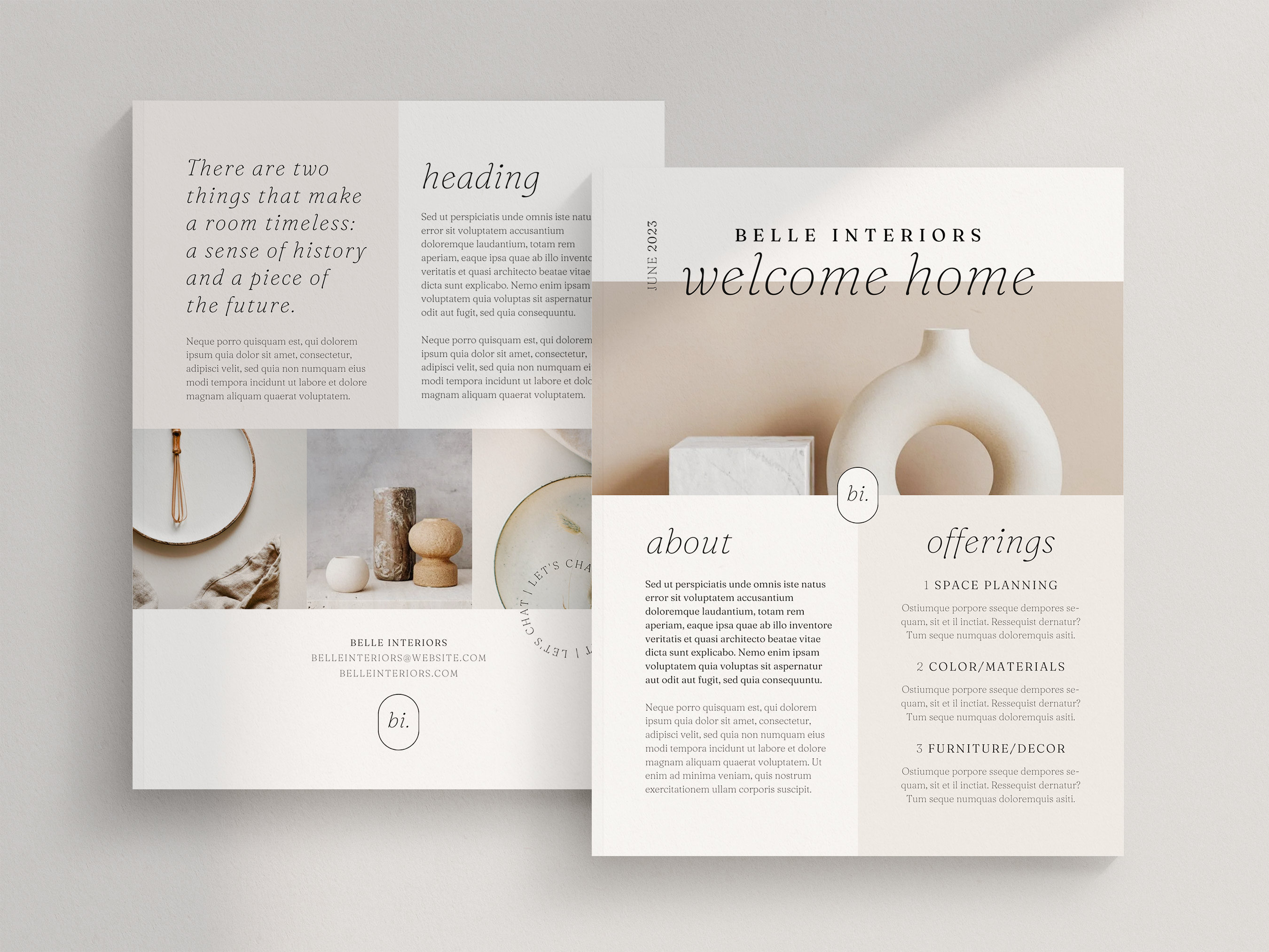 Interior Designer Flyer Template | Canva Flyer | Interior Design One ...