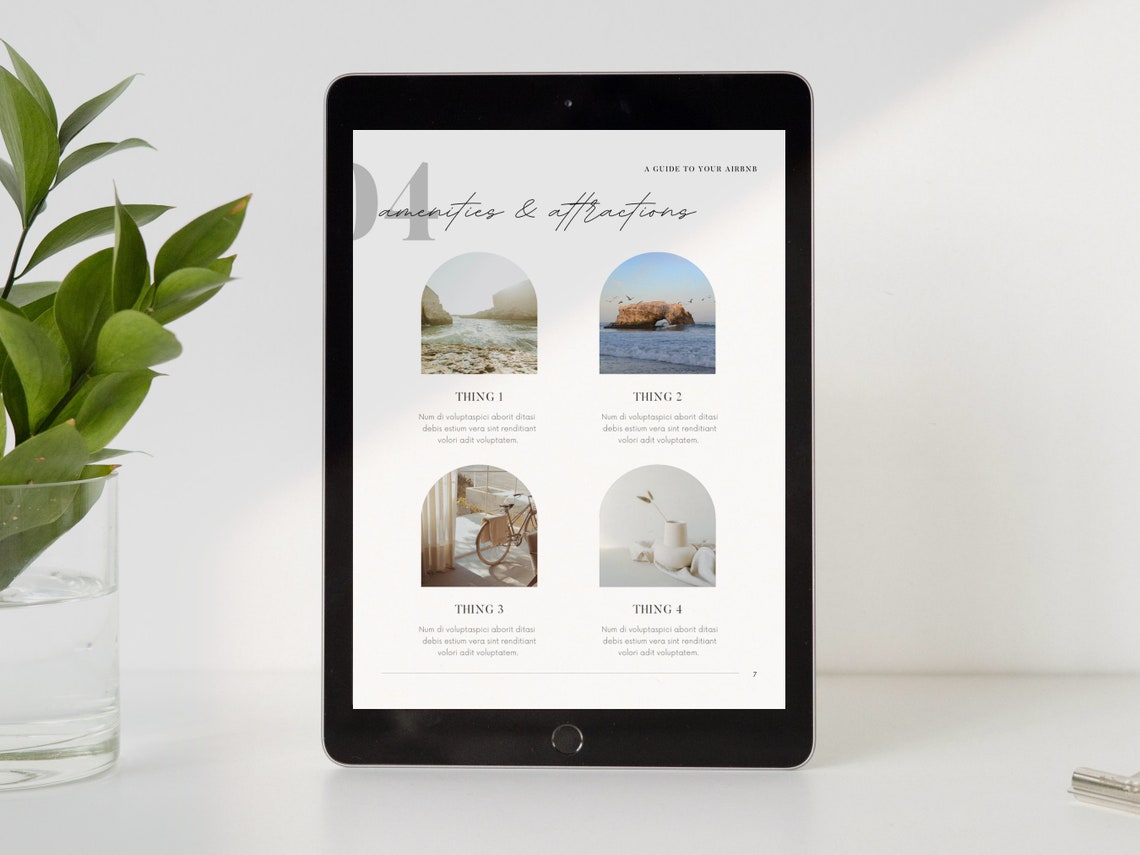 Minimalist Airbnb Welcome Guide Template Airbnb Guest Book Template ...