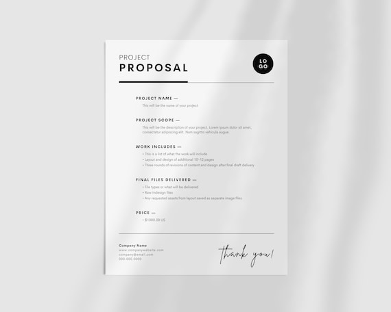 Project Proposal Form Template