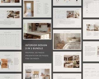 Interior Design Fee Proposal Template - Etsy