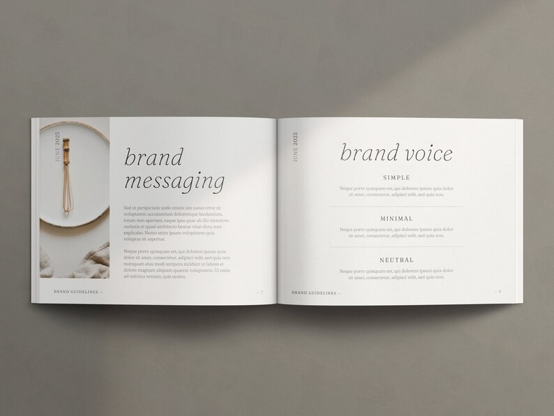 Brand Guidelines Template Branding Template Canva Brand Style Guide ...