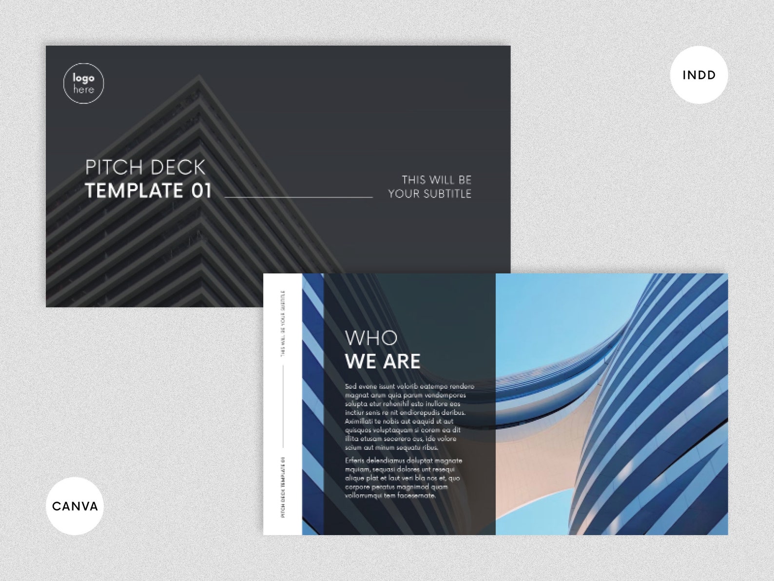 Minimal Slide Deck Template Canva & Indesign Sales Presentation Slides ...