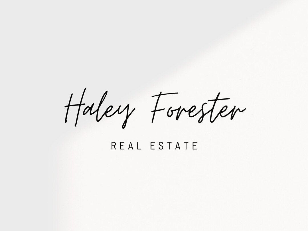 Premade Real Estate Logo Professional Realtor Logo Real Estate Branding ...