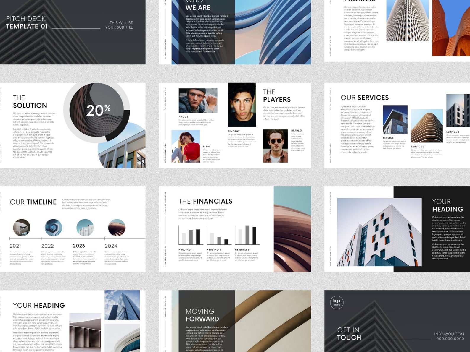 Minimal Slide Deck Template Canva & Indesign Sales Presentation Slides ...