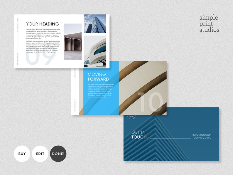 Modern Pitch Deck Template: Slide Deck Business Presentation (canva ...