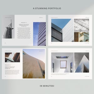 Portfolio Template | Canva Template | Creative Portfolio | Architecture ...