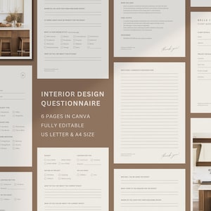 Interior Designer Questionnaire | Questionnaire Template | Interior ...