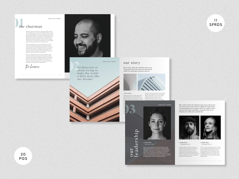Minimalist Portfolio Template Architecture Profile Canva Creative ...