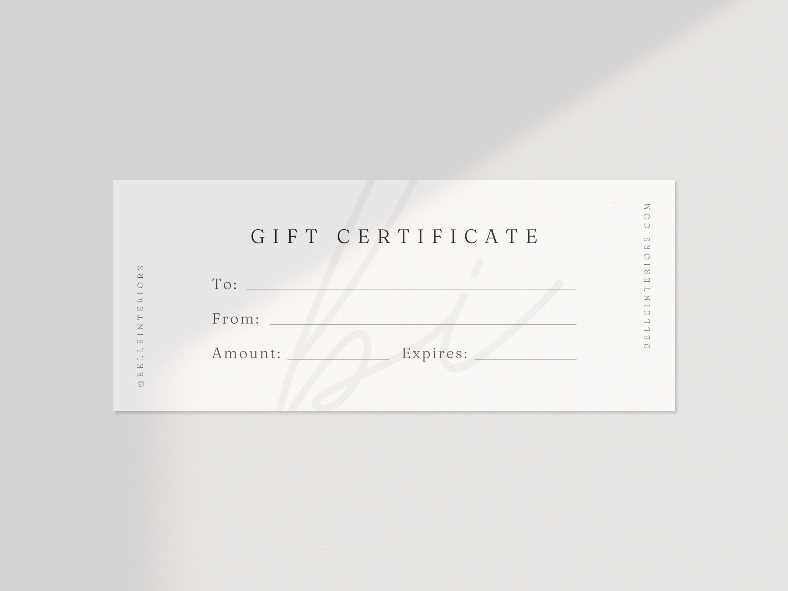 Minimalist Gift Certificate Template: Printable Spa Voucher (canva) - Etsy