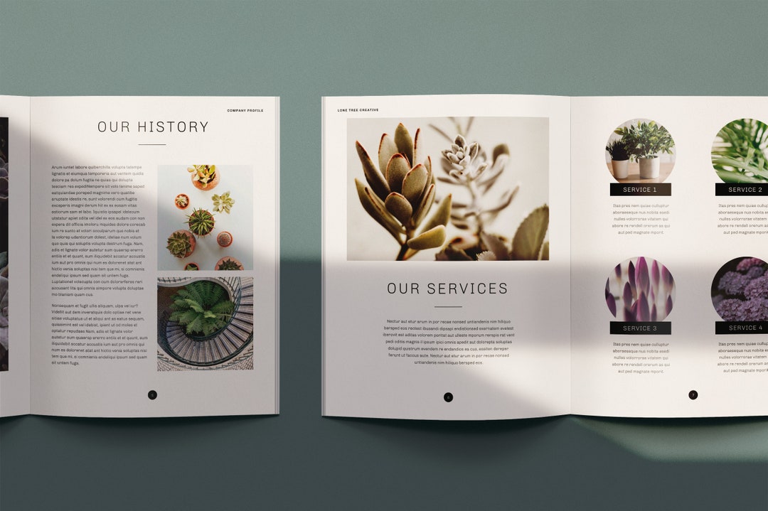 Editable Small Business Brochure Template: Canva & Indesign - Etsy