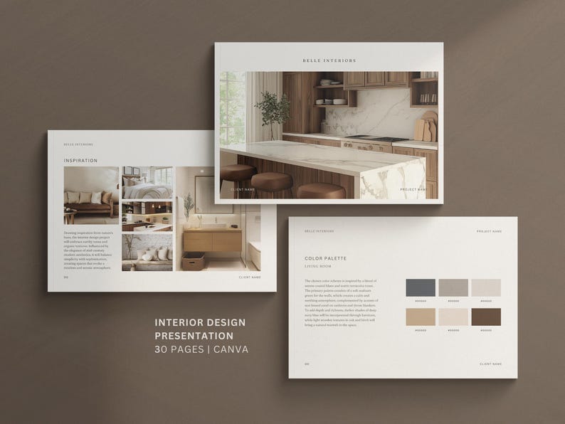 Interior Design Presentation | Interior Design Project Template ...
