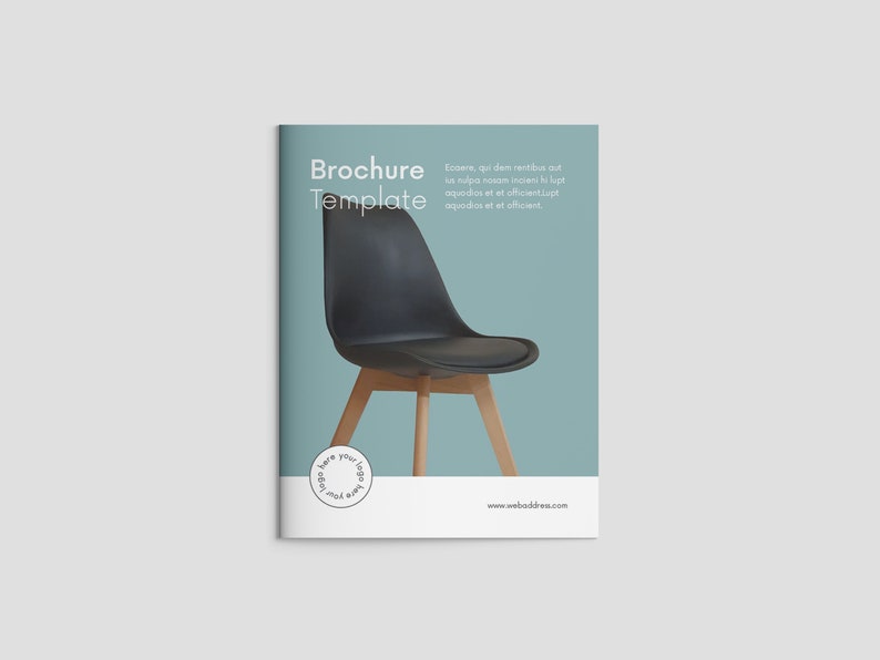 Minimal Bifold Brochure Template: Canva & Indesign, Small Business ...