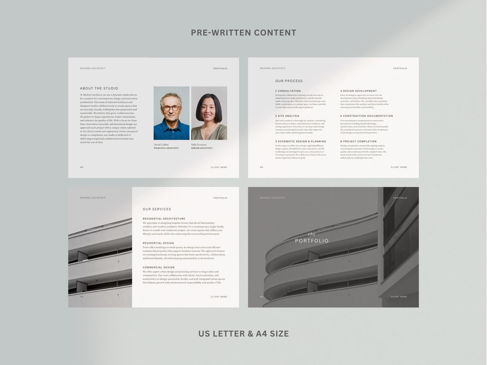 Portfolio Template | Canva Template | Creative Portfolio | Architecture ...