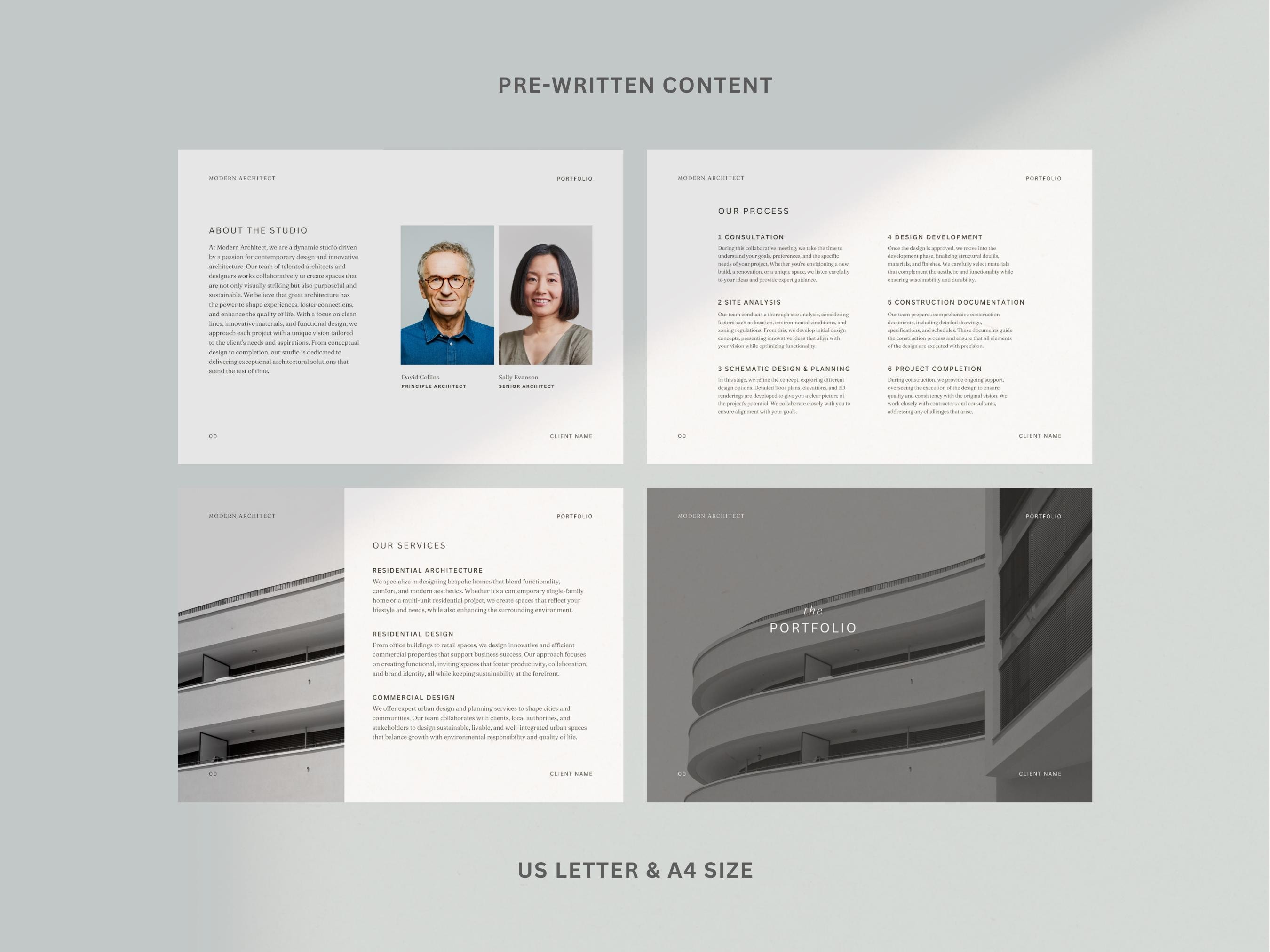 Portfolio Template | Canva Template | Creative Portfolio | Architecture ...
