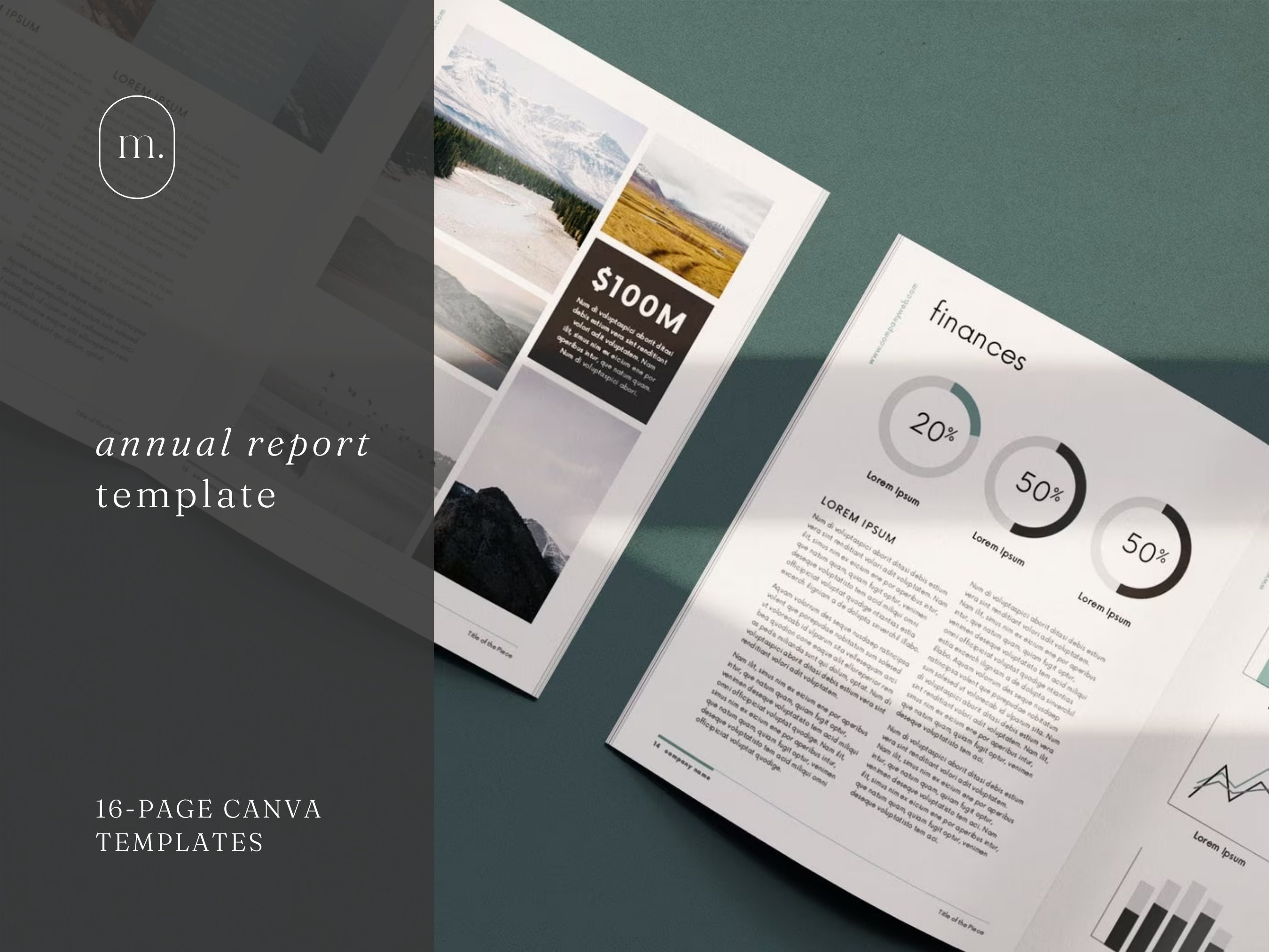 Minimal Report Template Canva Annual Report Corporate Ebook Small ...