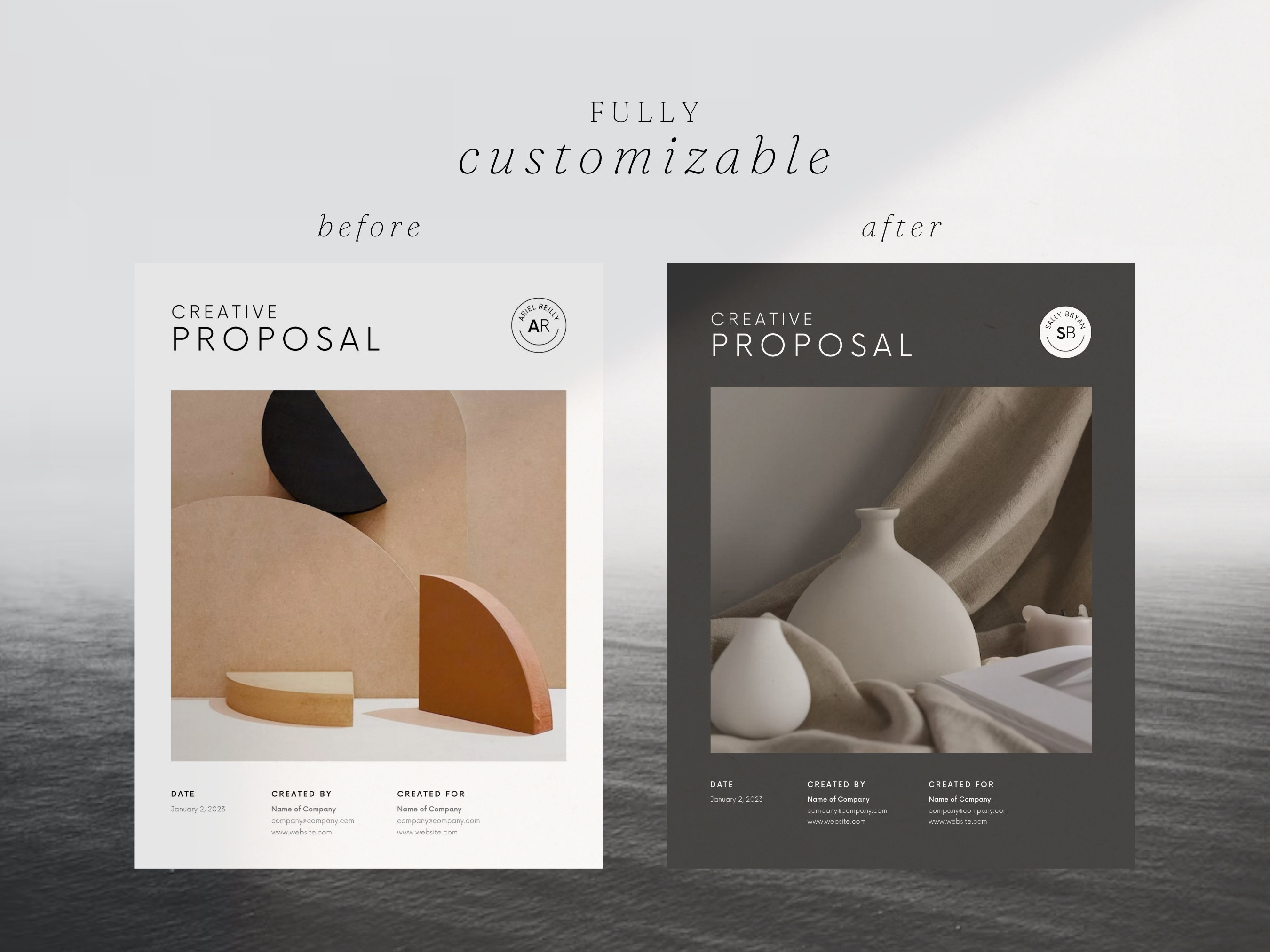 Minimalist 2-page Artist Proposal Template | Canva Creative Estimate ...