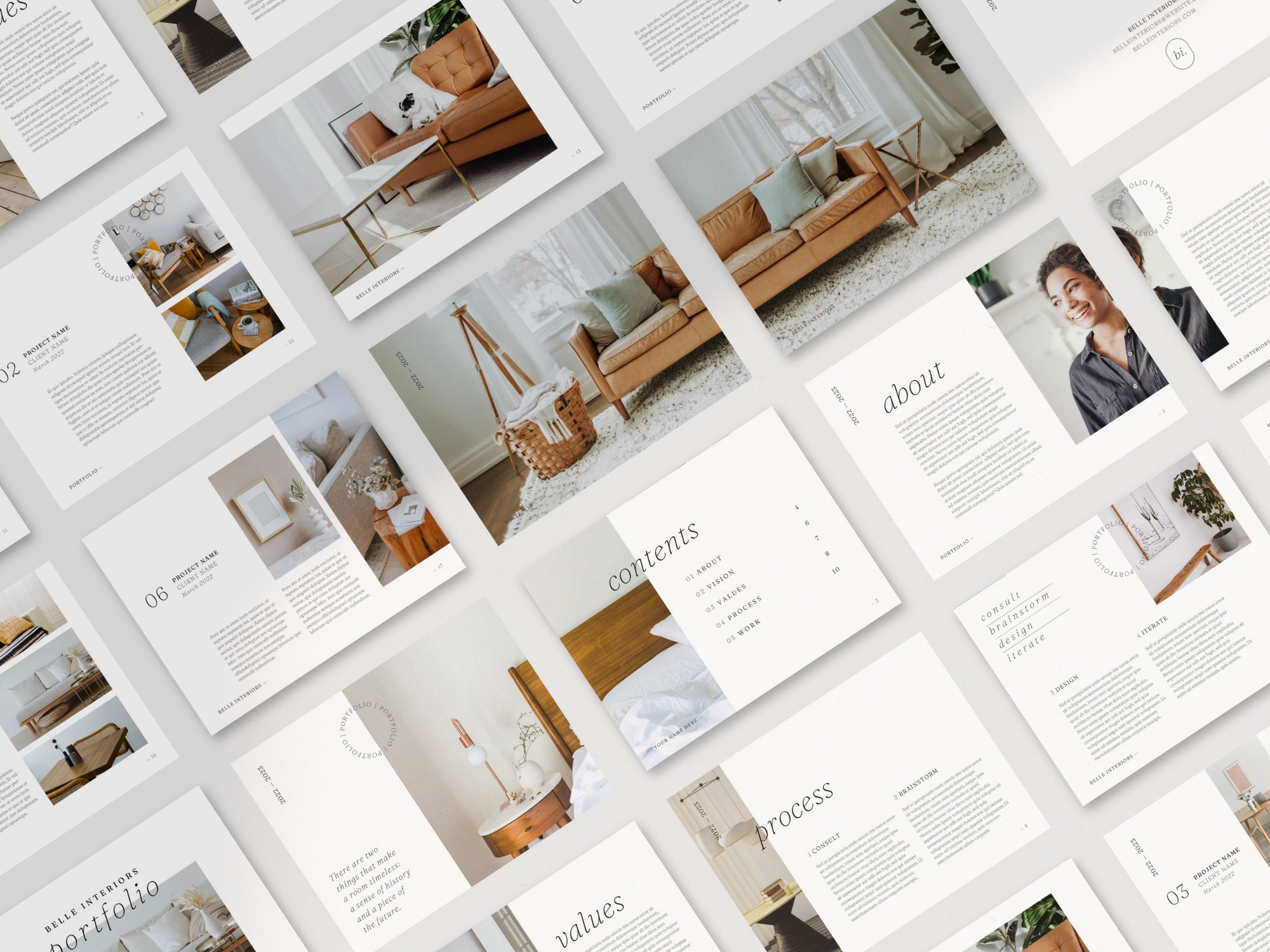 Interior Design Portfolio Design Layout