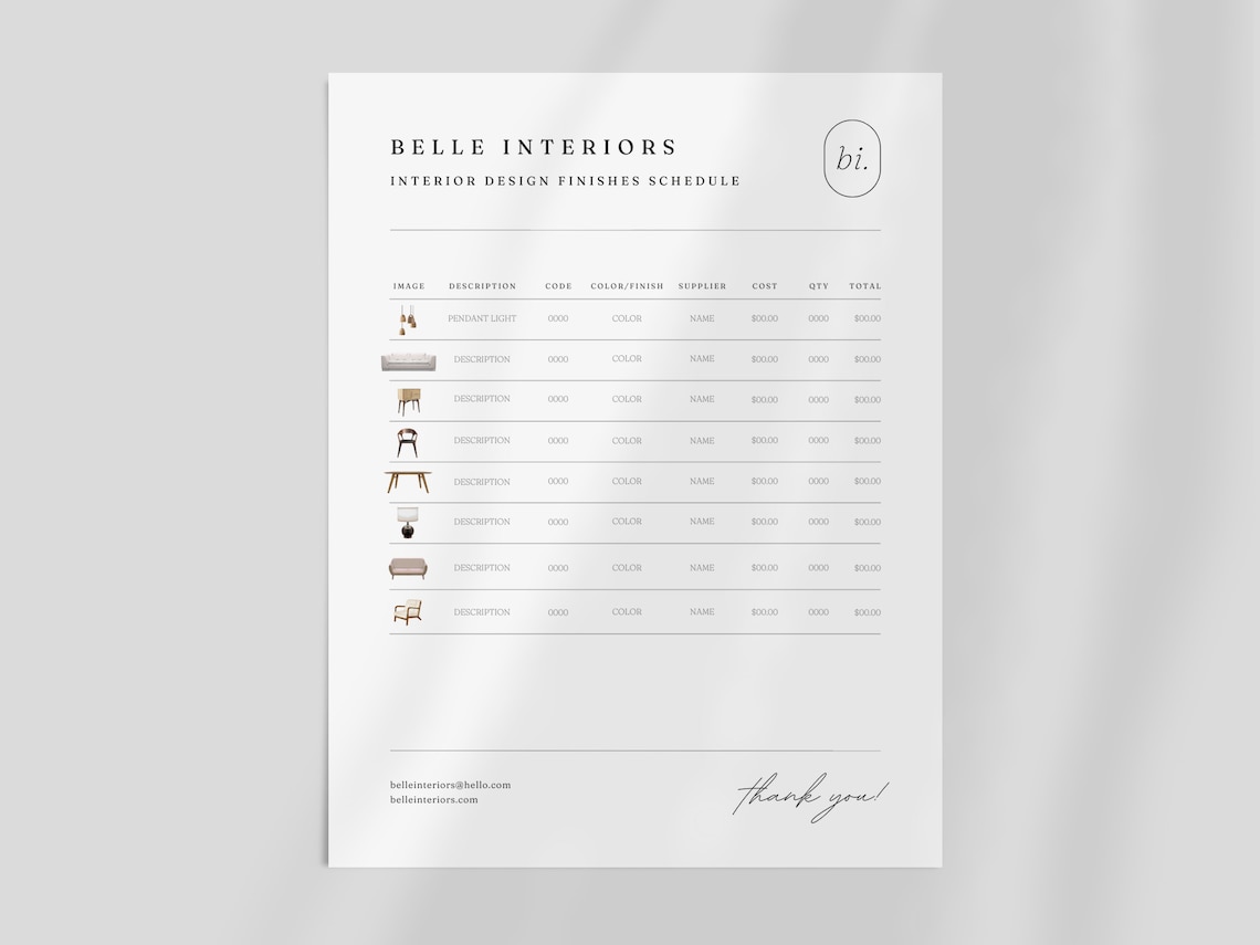 Interior Design Forms Bundle Canva Interior Designer Templates Design ...