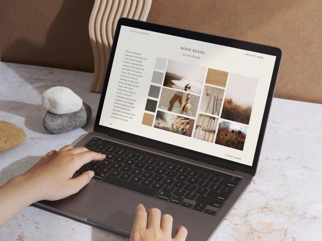 Moodboard Template | Interior Design Moodboard | Interior Design Mood ...