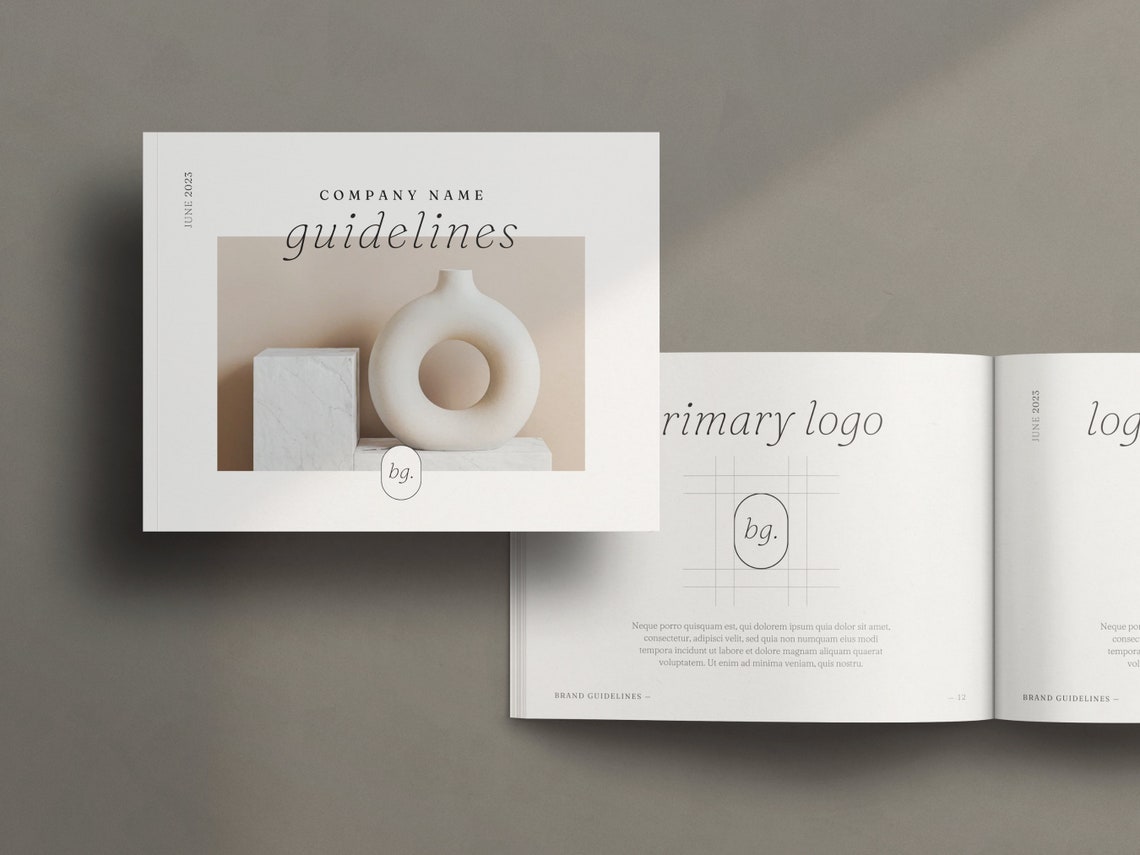 Brand Guidelines Template Branding Template Canva Brand Style Guide ...