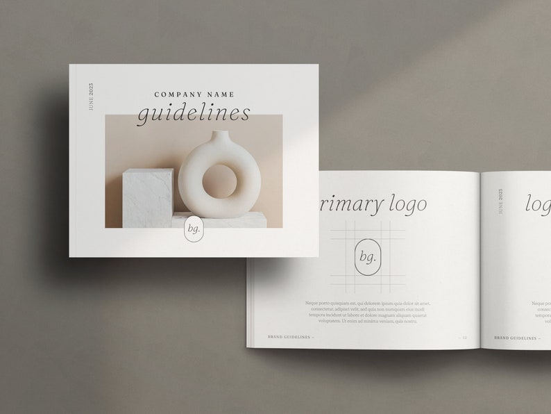 Brand Guidelines Template Branding Template Canva Brand Style Guide ...