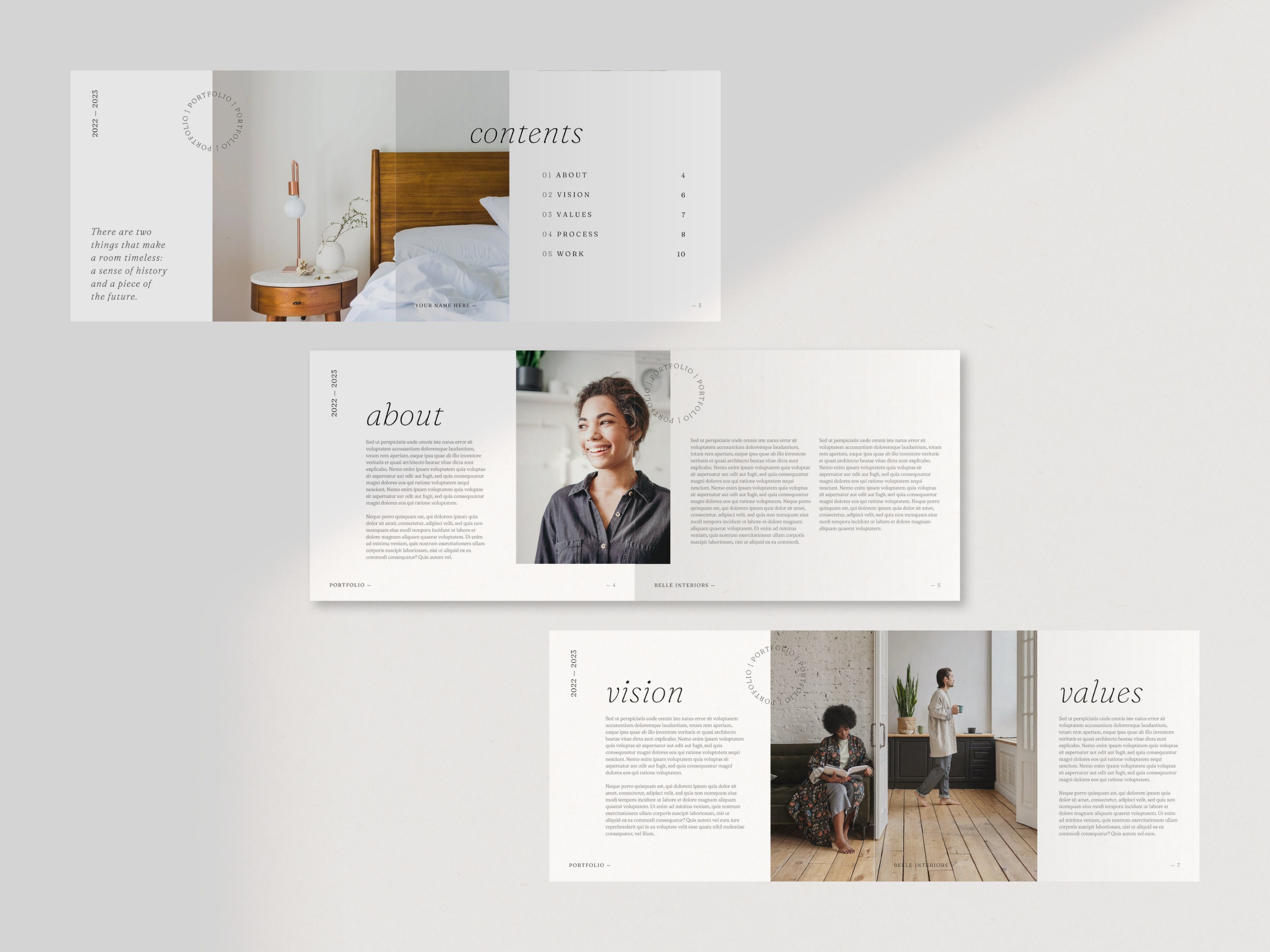 Interior Design Portfolio Template: Canva Client Project Guide (20 Page ...