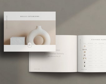 Interior Design Finishes Schedule Canva Template - Etsy