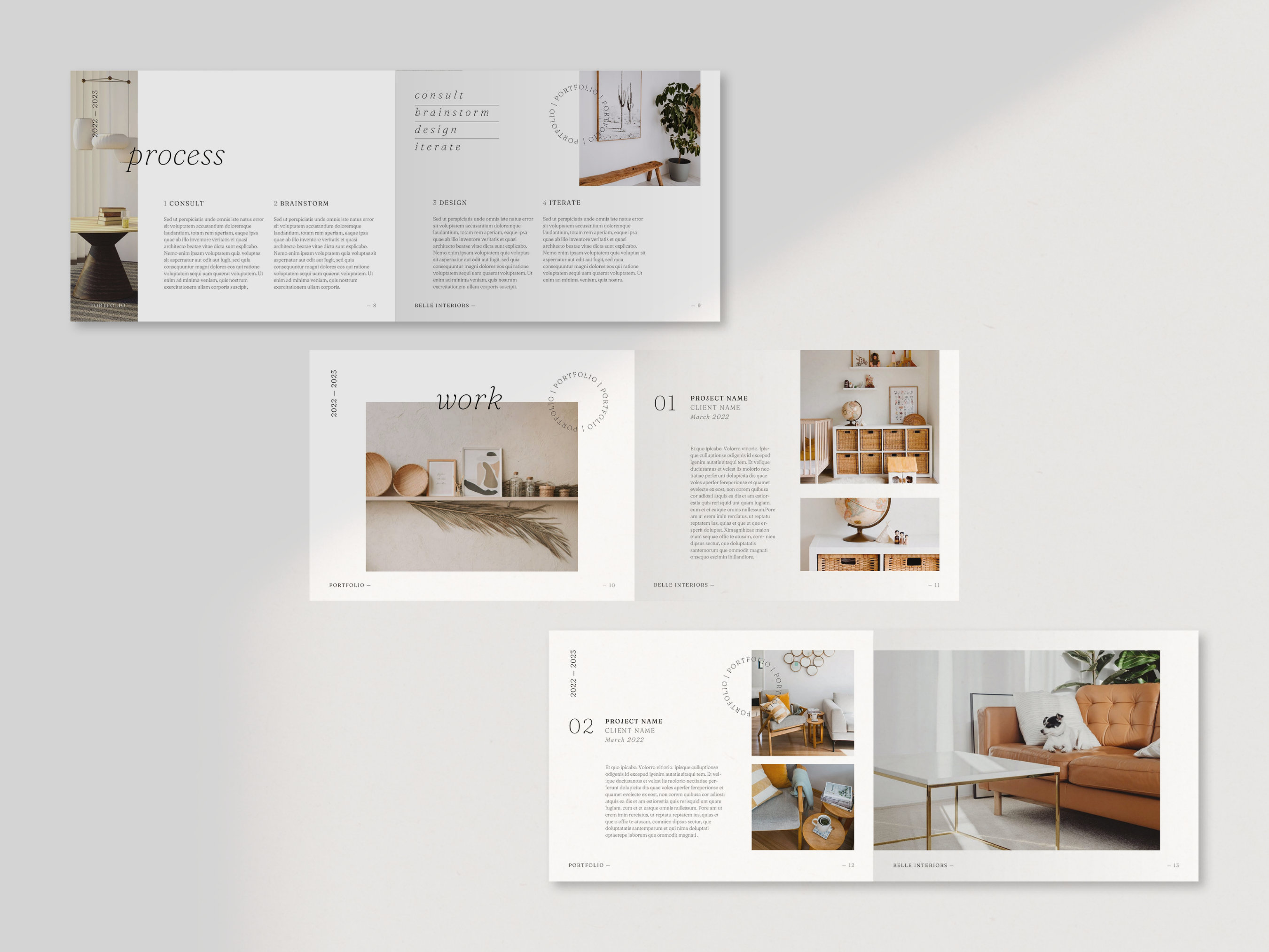 Interior Designer Portfolio Template Interior Design Canva Portfolio ...