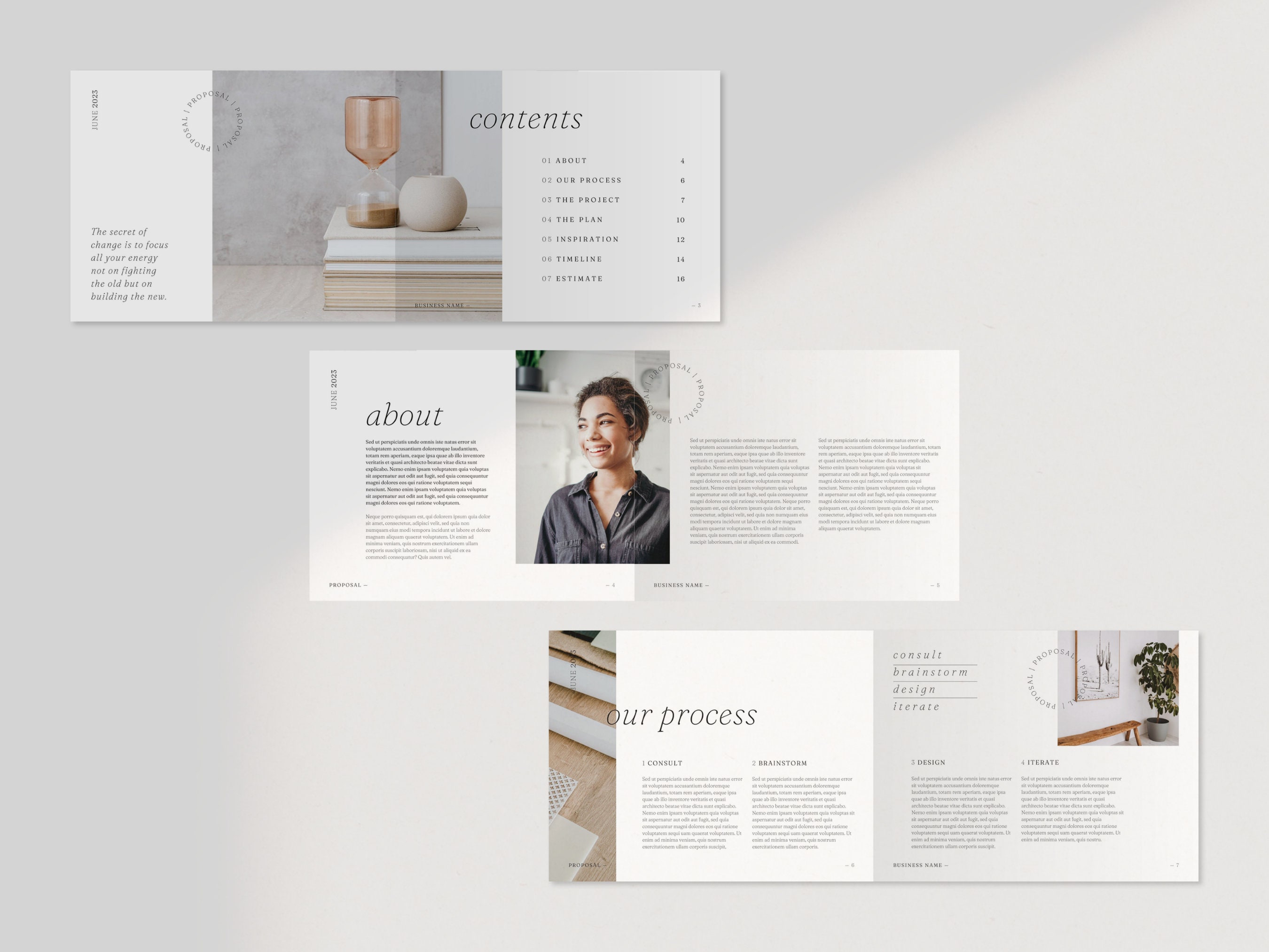 Minimal Client Proposal Template | Business Proposal Canva | Creative ...