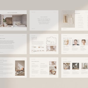 Minimal Interior Designer Presentation Template | Canva Presentation | Interior Design Project ...