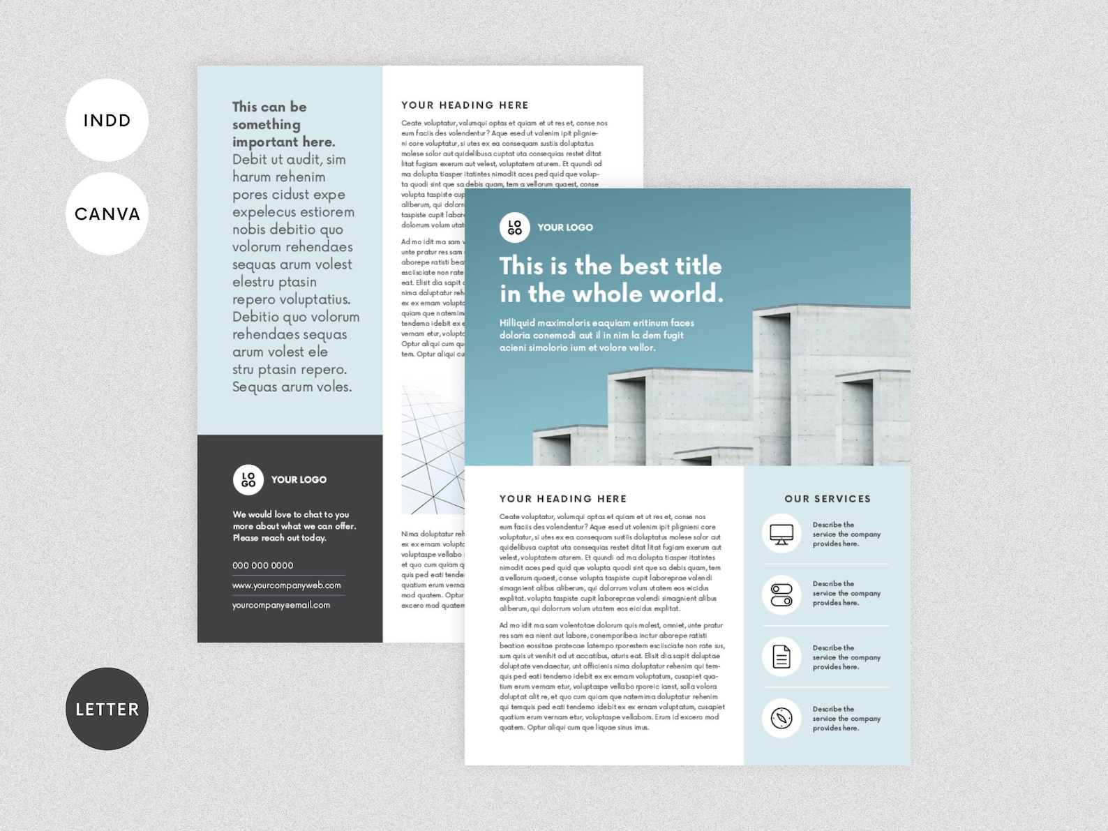 Corporate One Pager Template | Canva & Indesign | Tech Marketing Flyer ...