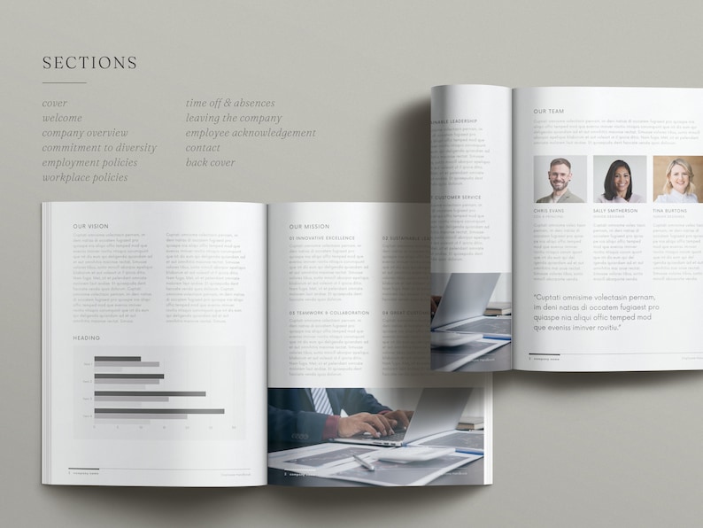 Employee Welcome Package Template | New Employee Onboarding Handbook ...