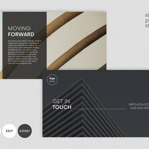 Minimal Slide Deck Template | Canva & Indesign | Sales Presentation ...