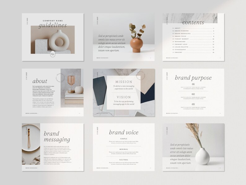 Brand Guidelines Template Branding Template Canva Brand Style Guide ...