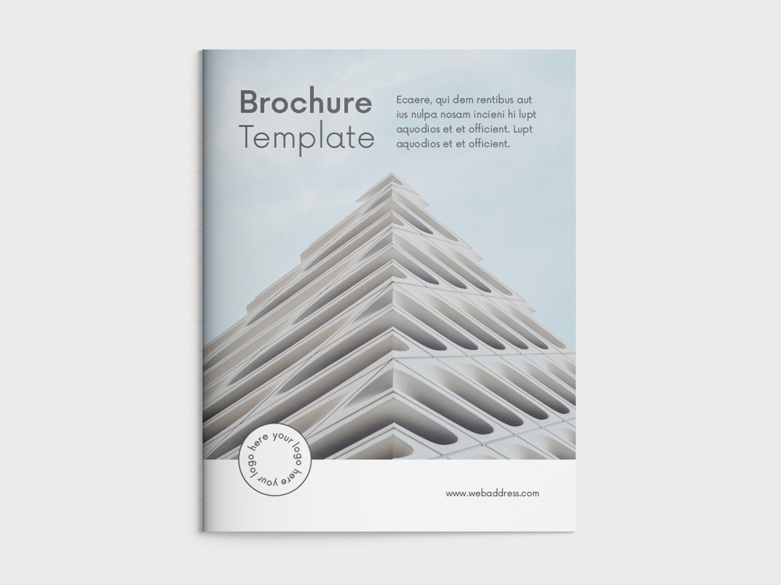 Minimal Bifold Brochure Template: Editable Canva & Indesign File - Etsy