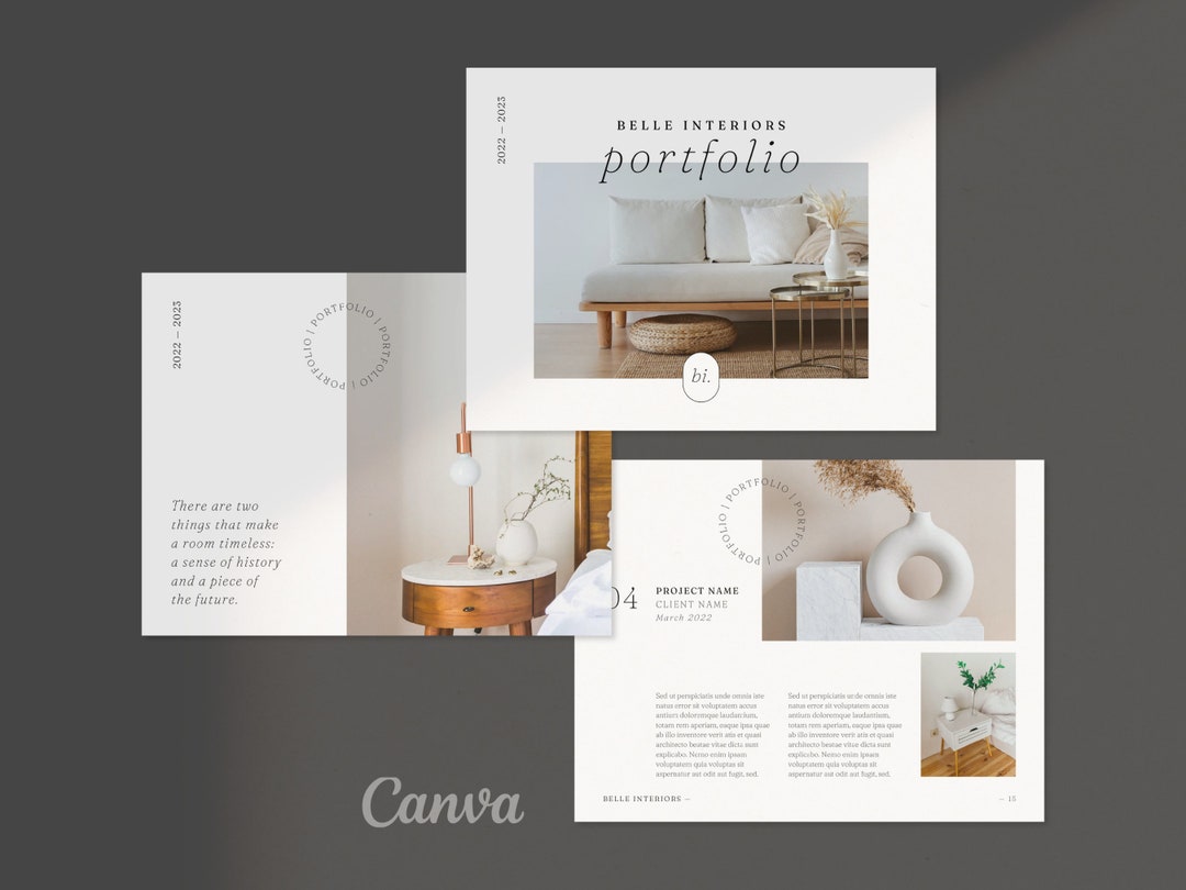 Interior Designer Portfolio | Interior Design Portfolio Template ...