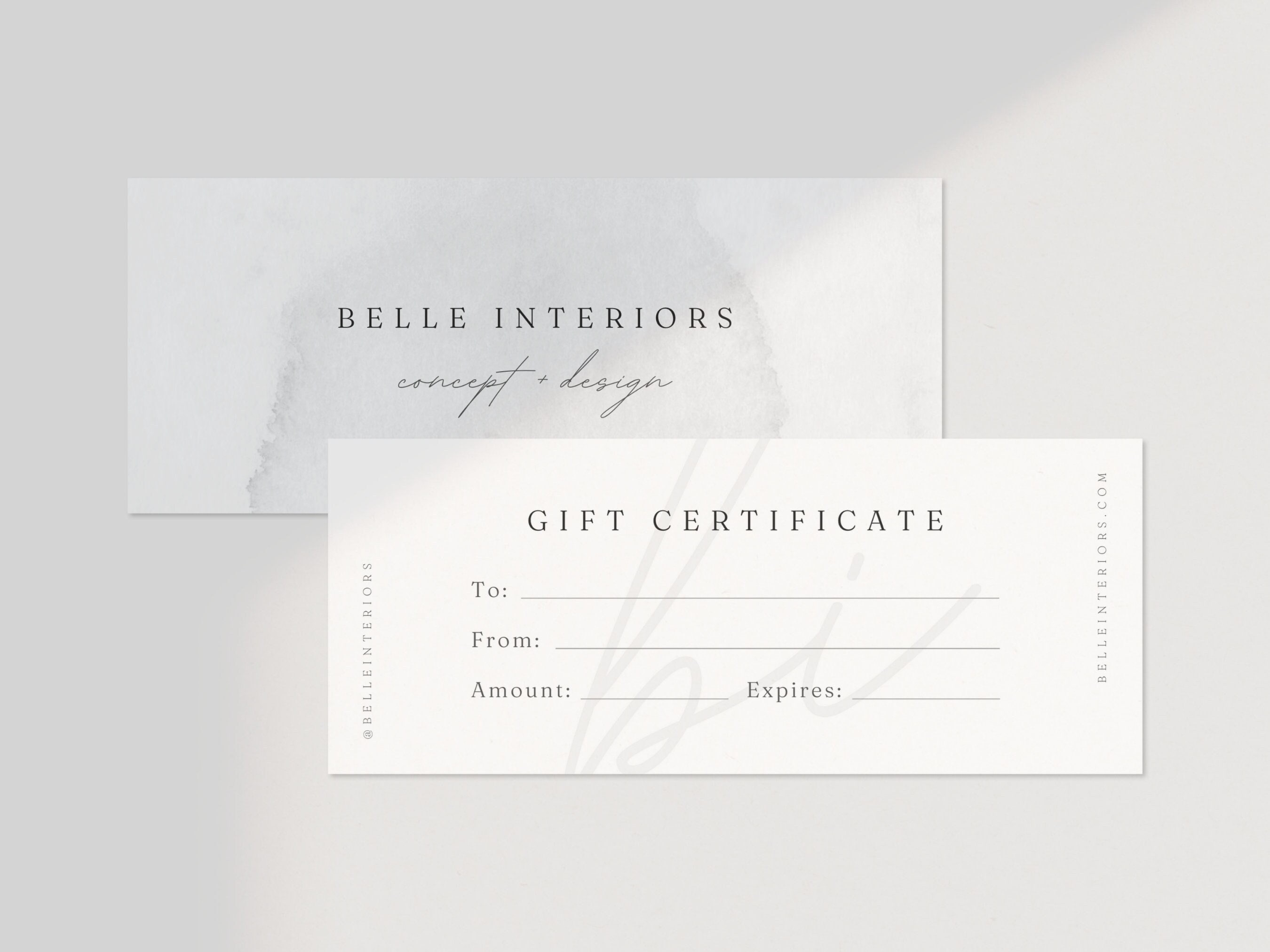 Minimalist Gift Certificate Template: Printable Spa Voucher (canva) - Etsy