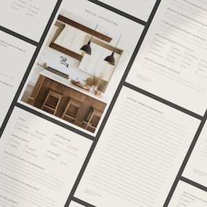 Interior Design Client Questionnaire Template: Canva Onboarding (US ...