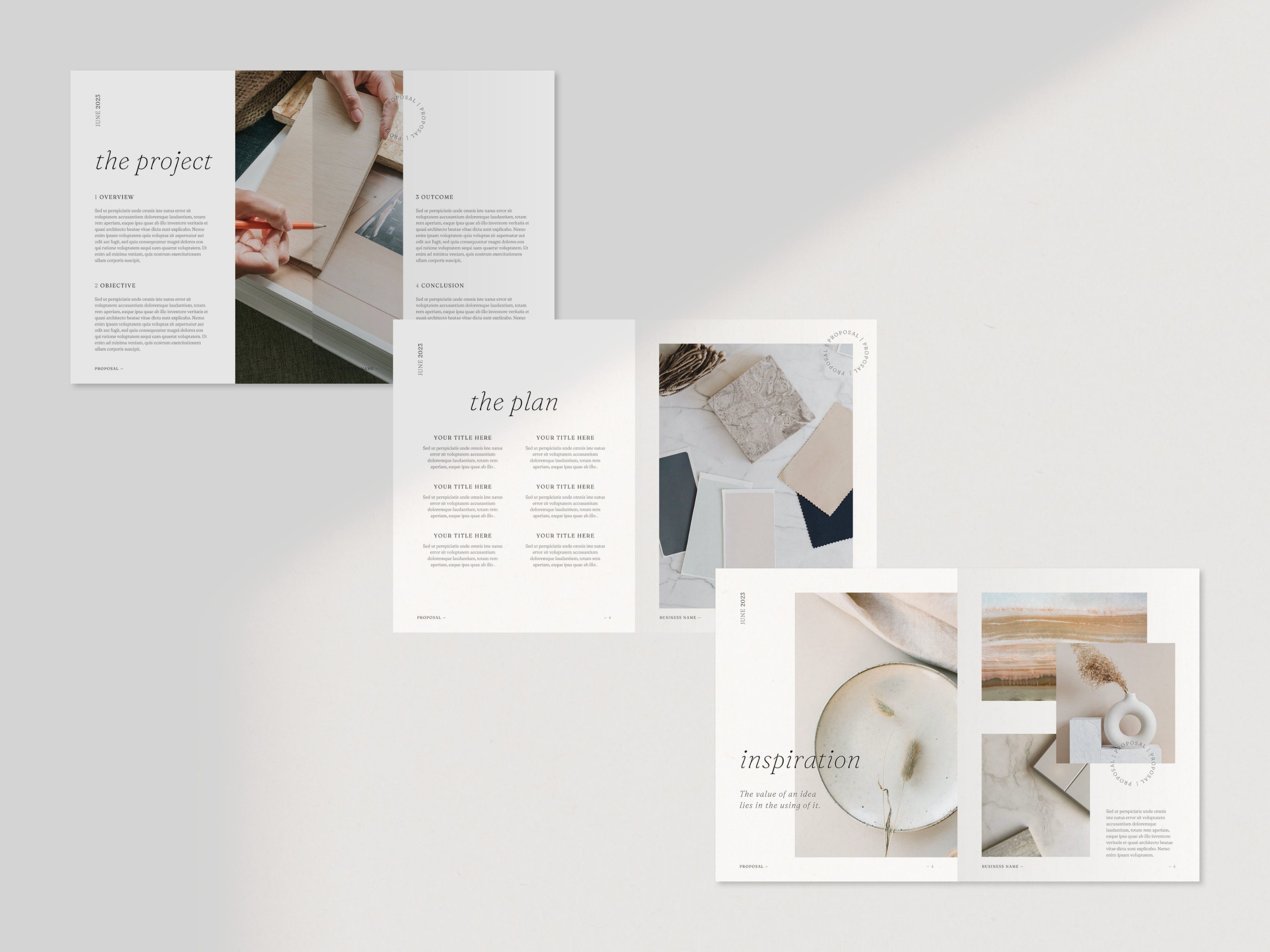 Minimal Client Proposal Template Estimate Template Canva Services and ...