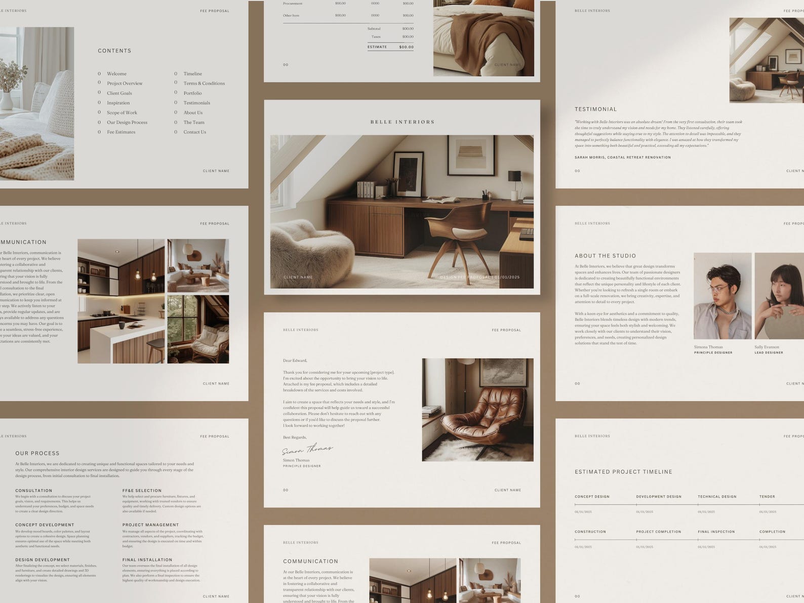 Interior Designer Fee Proposal | Project Proposal | Interior Design ...