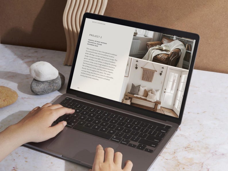 Interior Design Portfolio Template: Client Project Folio Guide (canva ...