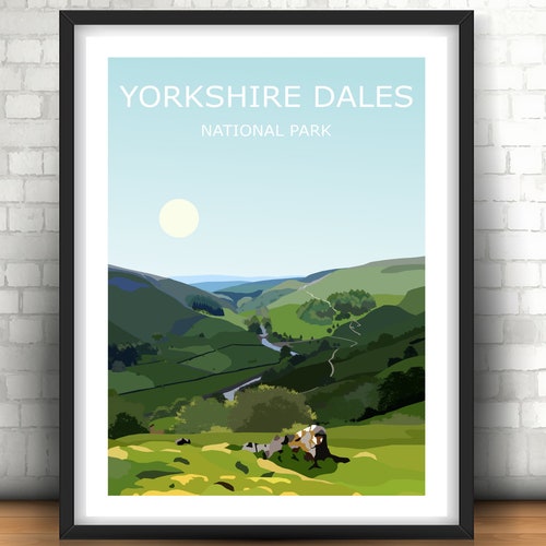 The Yorkshire Dales Landscape Art Print UK National Park 3 - Etsy