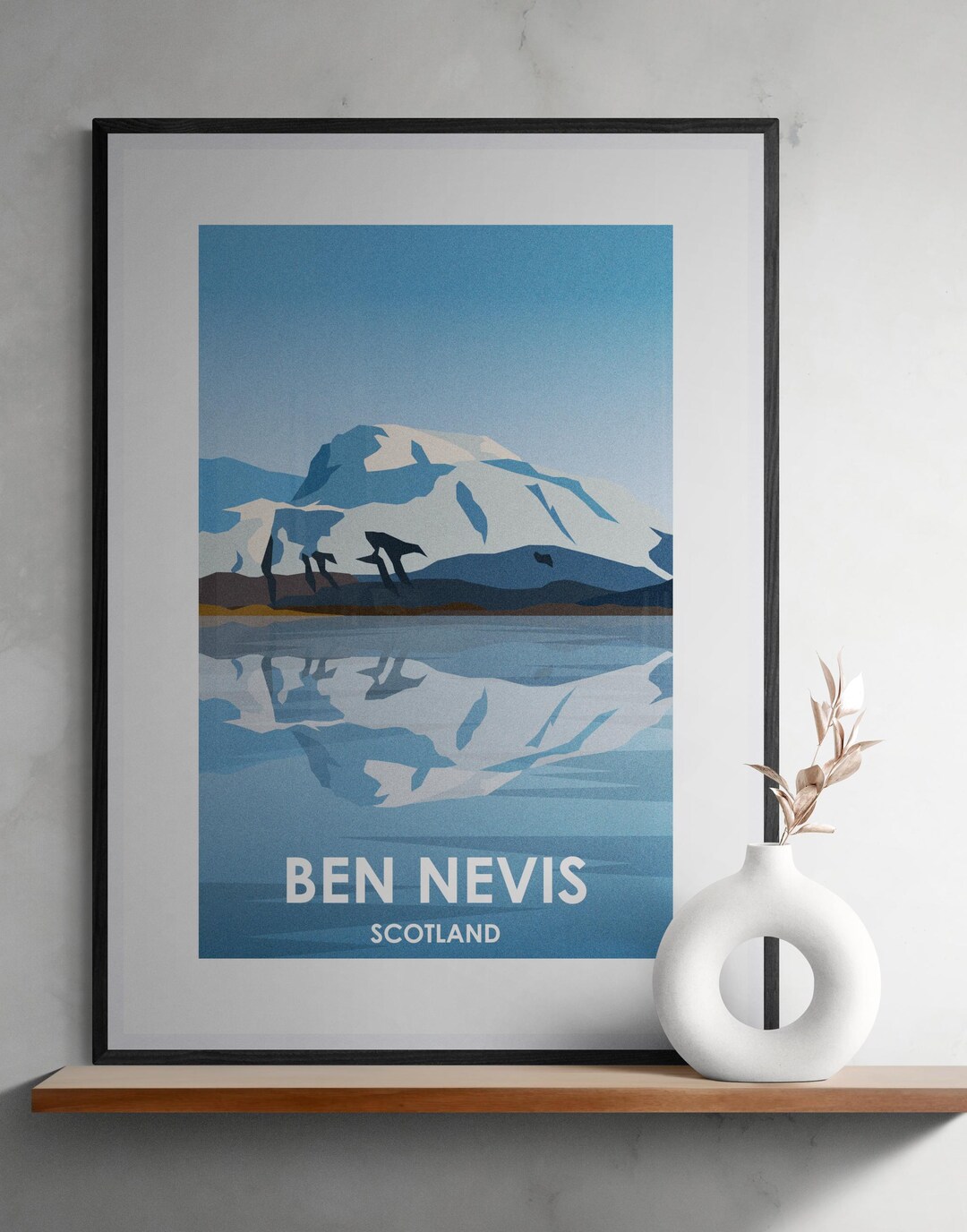 Ben Nevis Art Print | Uk's Highest Peak Landscape | Grampian Mountains ...