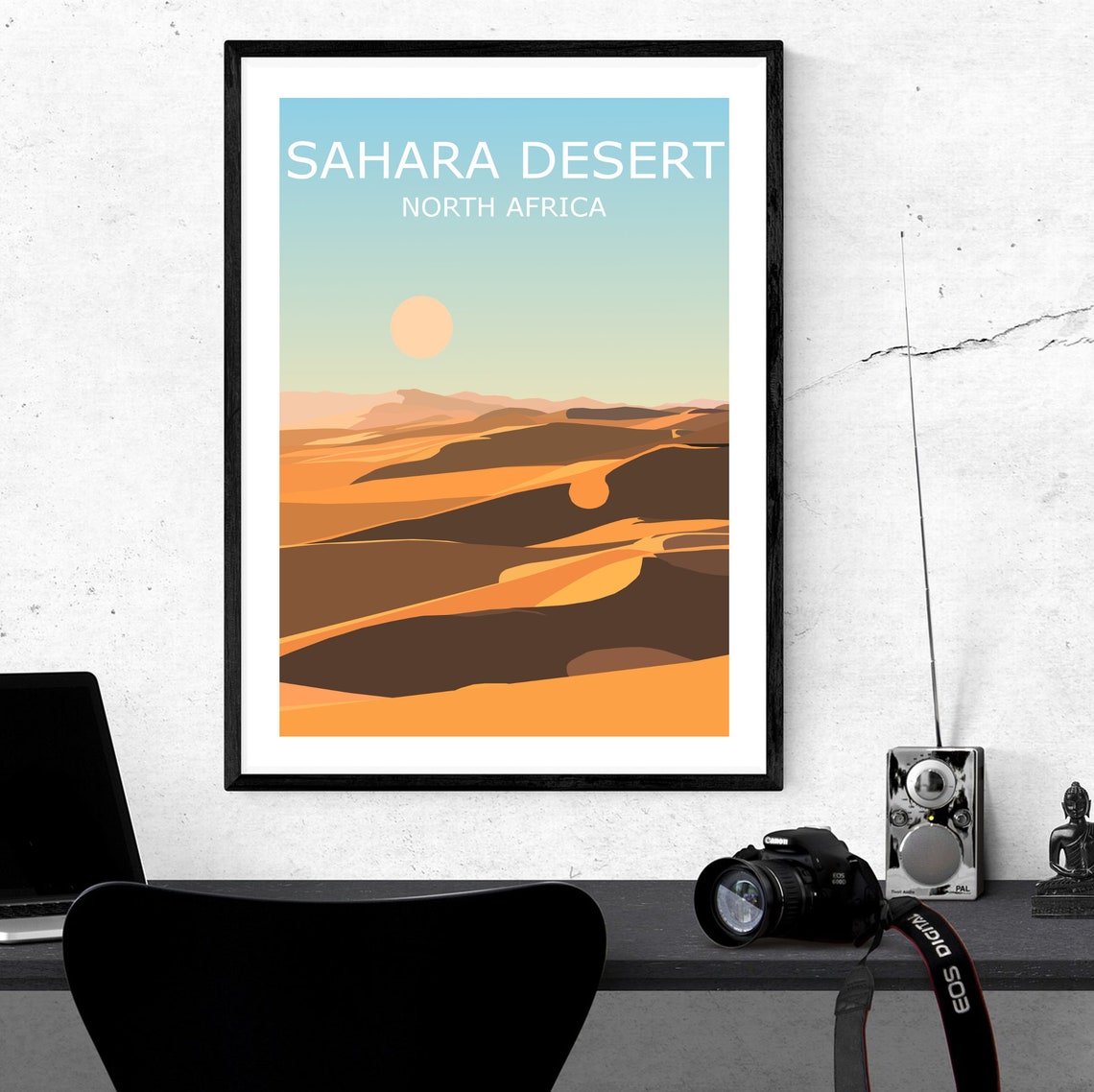 The Sahara Desert Art Print North Africa Sand Dunes - Etsy